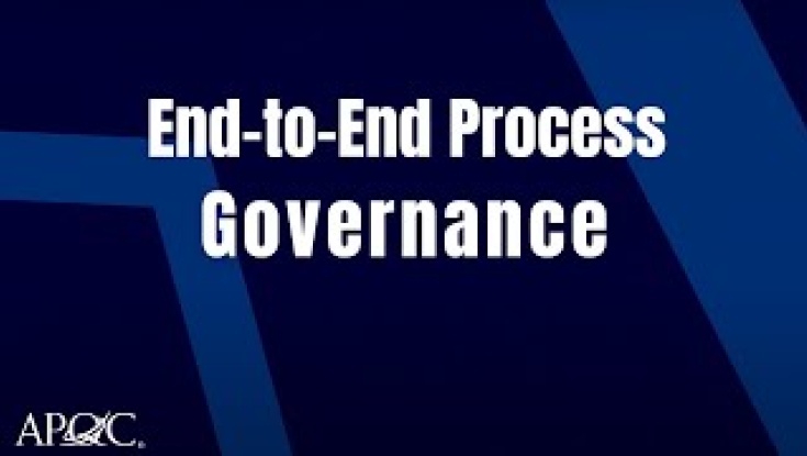 End To End Processes Apqc